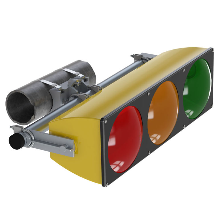 In-Line Signal Head Bracket Package with Stainless Steel Band | Sky Bracket